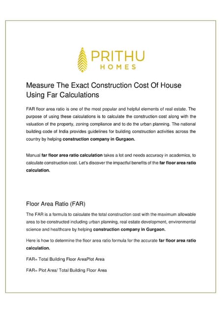 Building Construction Cost Calculators Helping Builders In Gurgaon .pdf