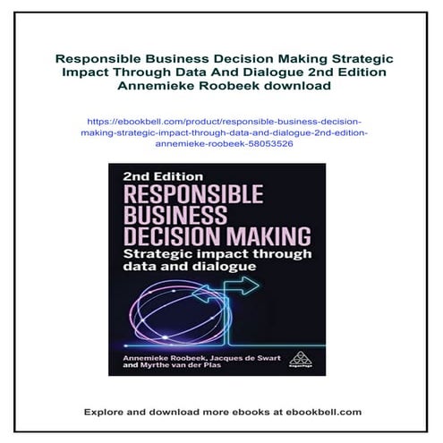 Responsible Business Decision Making Strategic Impact Through Data And ...