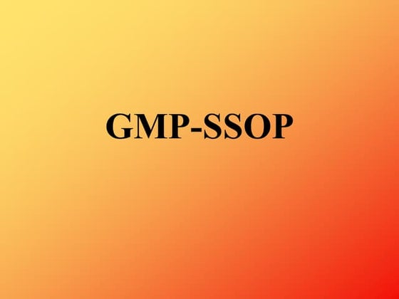 Hygiene & GMP Awareness Session | PPTX | Indoor Environmental Quality ...
