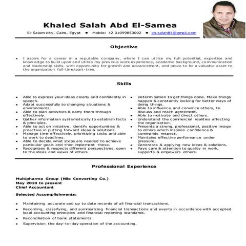 Khaled Salah CV | DOCX