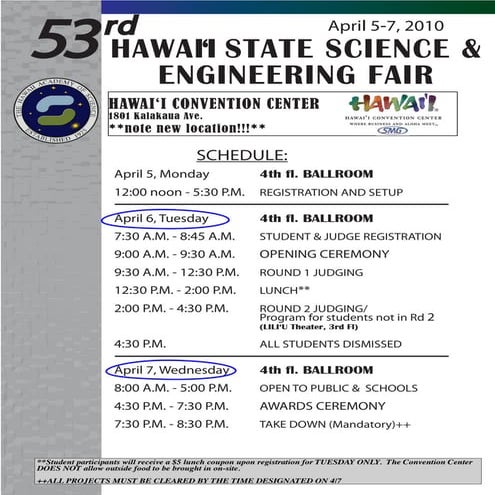 Hawaii State Science and Engineering Fair | PDF