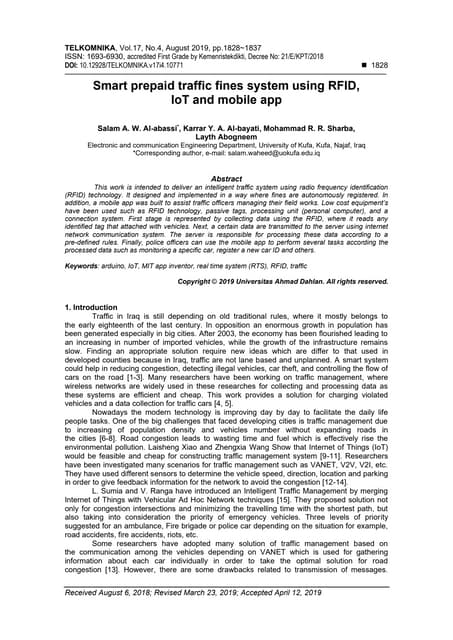 Smart Road Technology for Traffic Management and ITS Infrastructure ...