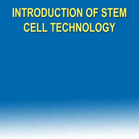 29141.ppt stem cell technology | PPT