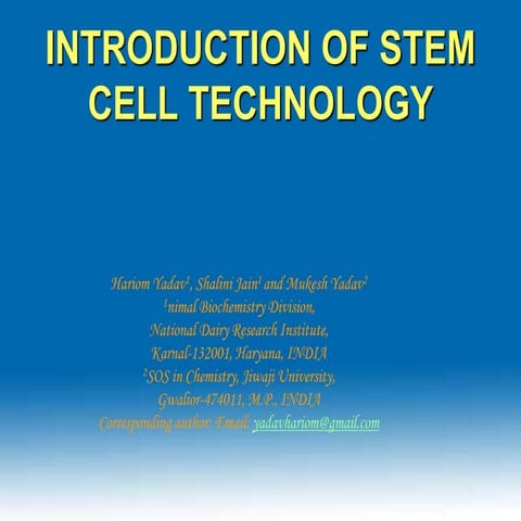 STEM CELL | PPT