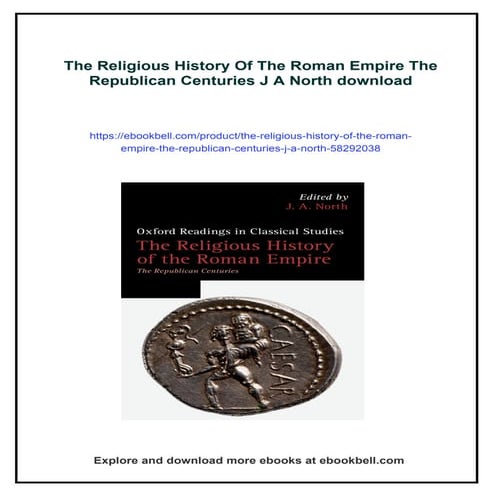 The Religious History Of The Roman Empire The Republican Centuries J A ...