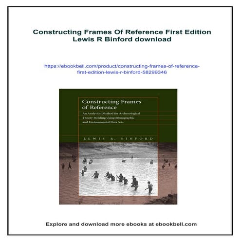 Constructing Frames Of Reference First Edition Lewis R Binford | PDF