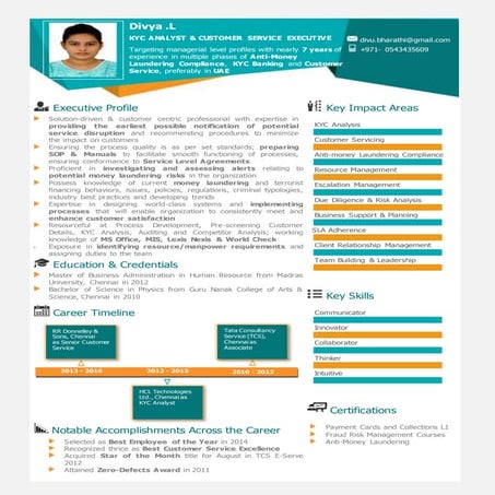 Divya L_ CV | DOCX | Human Resources | Business