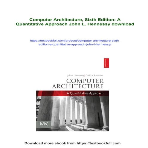 Computer Architecture, Sixth Edition: A Quantitative Approach John L. Hennessy | PDF