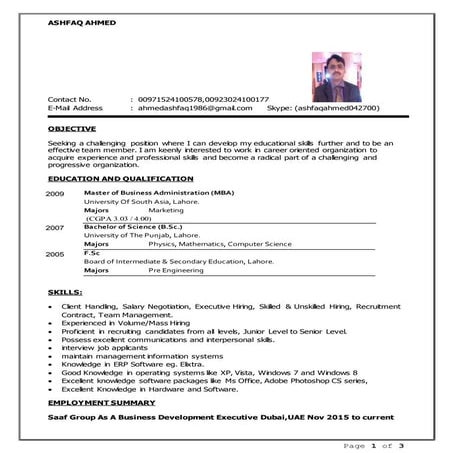 Ashfaq Ahmed marketing | DOCX