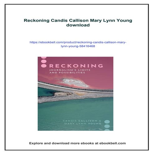 Reckoning Candis Callison Mary Lynn Young | PDF