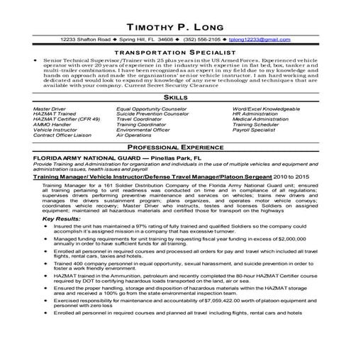 TIM MASTER RESUME | PDF