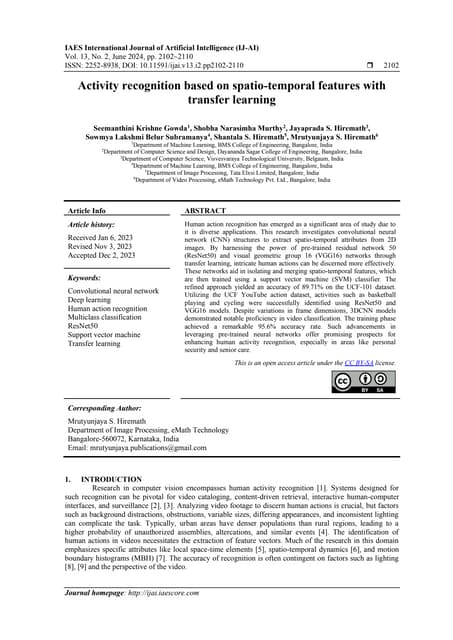 Activity Recognition Based On Spatio Temporal Features With Transfer