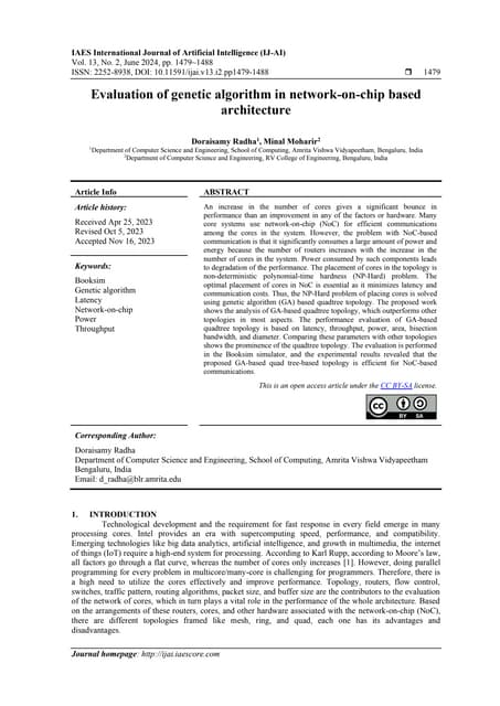 Design and Performance Analysis of 8 x 8 Network on Chip Router | PDF