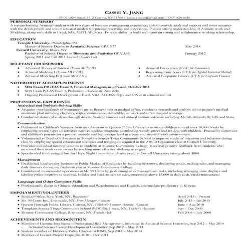 CASSIE Y JIANG_Resume | PDF