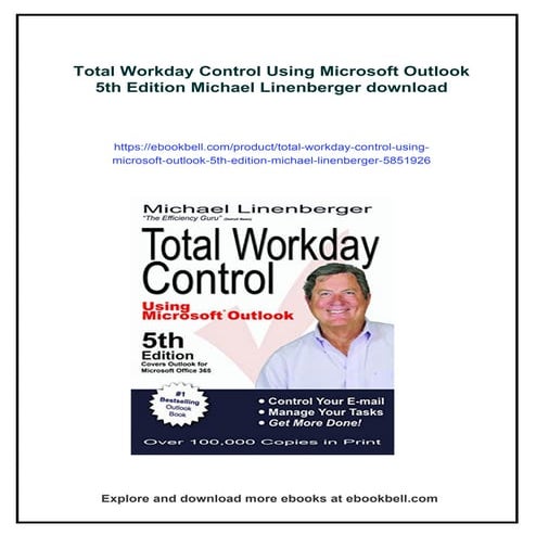 Total Workday Control Using Microsoft Outlook 5th Edition Michael ...