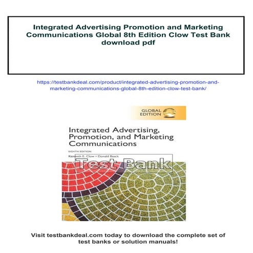 Integrated Advertising Promotion and Marketing Communications Global ...
