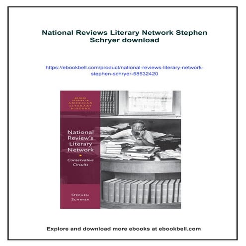 National Reviews Literary Network Stephen Schryer | PDF