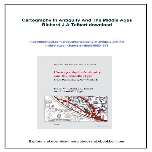 Cartography In Antiquity And The Middle Ages Richard J A Talbert | PDF