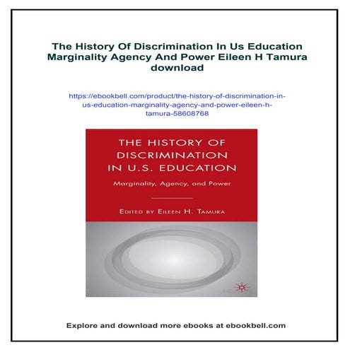 The History Of Discrimination In Us Education Marginality Agency And ...