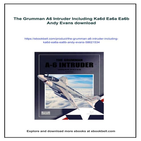 The Grumman A6 Intruder Including Ka6d Ea6a Ea6b Andy Evans | PDF