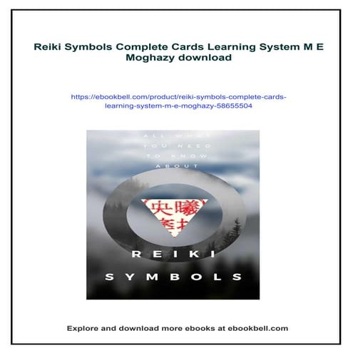 Reiki Symbols Complete Cards Learning System M E Moghazy | PDF