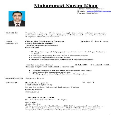 naeem khan resume1 | PDF