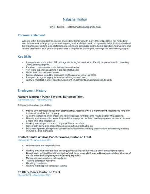 Marcia Parke Resume | PDF