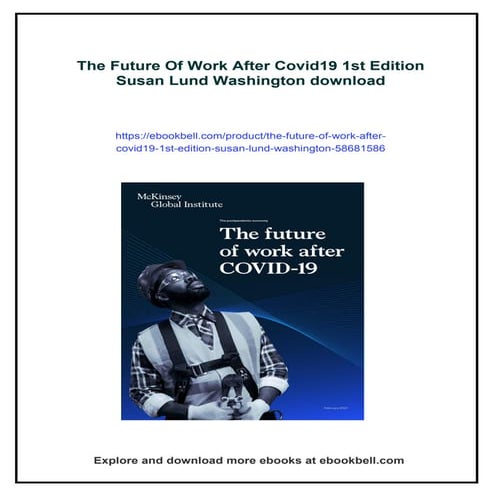 The Future Of Work After Covid19 1st Edition Susan Lund Washington | PDF