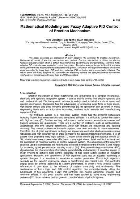 An Approach for Engineering Tuning of PID Controller with a Highly Oscillating Second Order ...