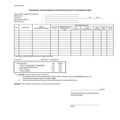 formulir-pe-dbd | PDF