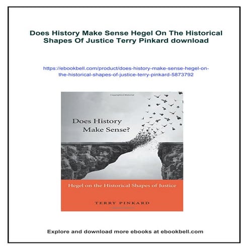 Does History Make Sense Hegel On The Historical Shapes Of Justice Terry ...