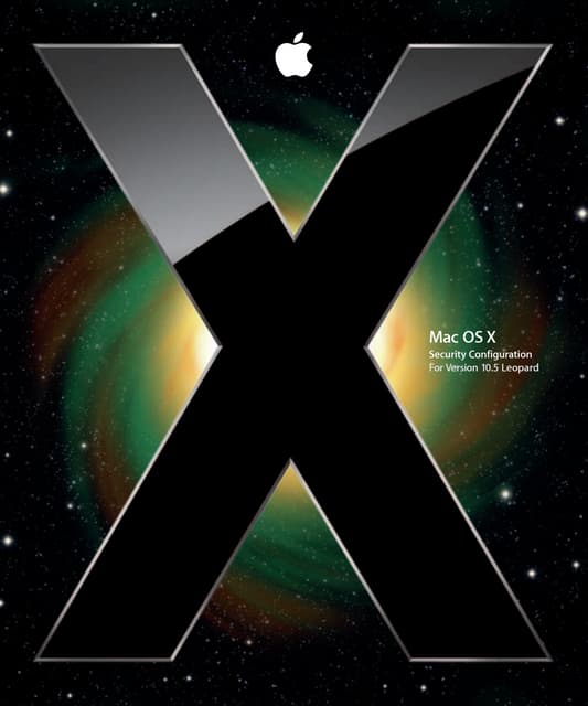 Mac Os X Security Configuration Leopard Pdf Operating Systems Computer Software And