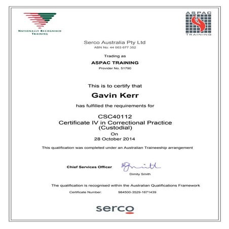 Cert IV in Corrections | PDF