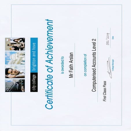 Computerised Accounts level 2 | PDF