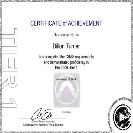 certificate on completion for SOP | PDF