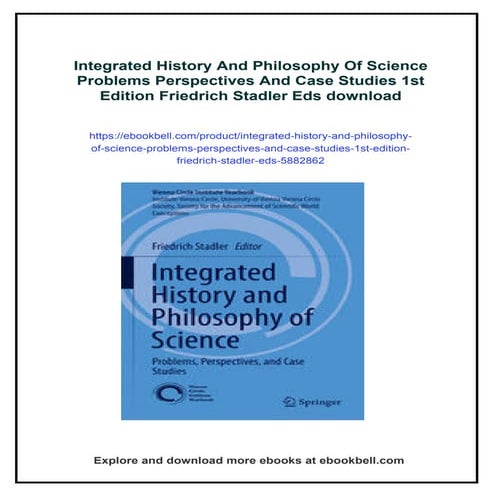 Integrated History And Philosophy Of Science Problems Perspectives And ...