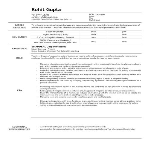 Rohit Resume | PDF