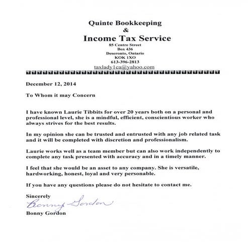 Reference Letter | PDF