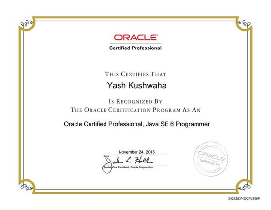 Oracle_Certificate | PPT