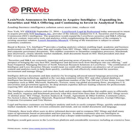 LexisNexis Publisher brochure | PDF