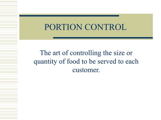 The food service system | PPT