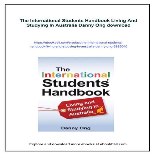 The International Students Handbook Living And Studying In Australia ...