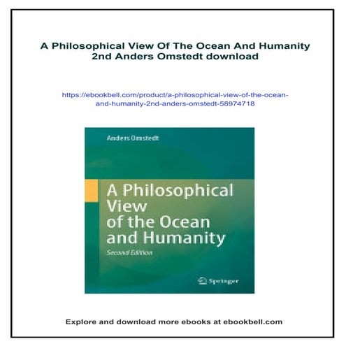 A Philosophical View Of The Ocean And Humanity 2nd Anders Omstedt | PDF