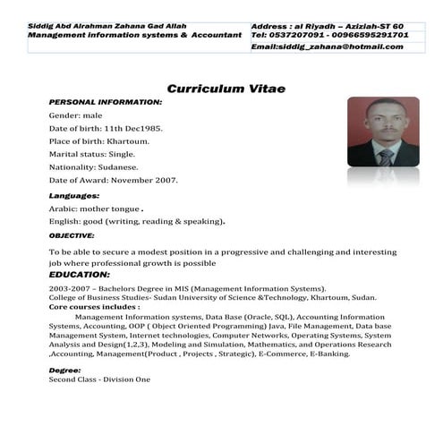CV.English | PDF