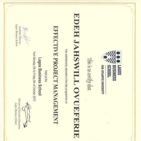 Project Management Certificate | PDF