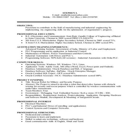 resume 2016 | PDF