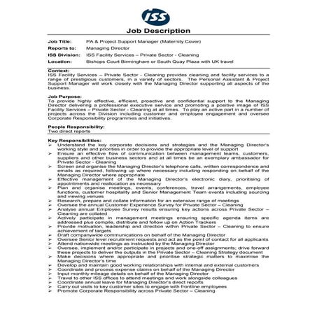 Regional Technical Manager - Job Profile | PDF