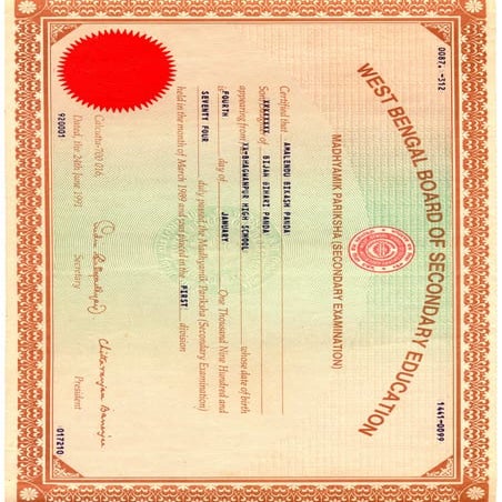 TENTH CERTIFICATE | PDF