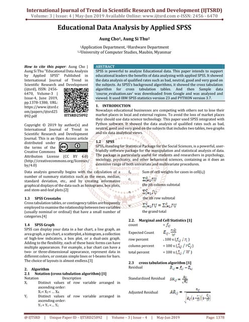 Employees Data Analysis by Applied SPSS | PDF