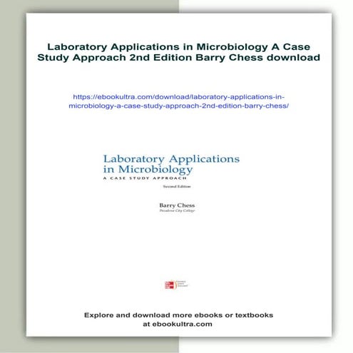 Laboratory Applications in Microbiology A Case Study Approach 2nd ...